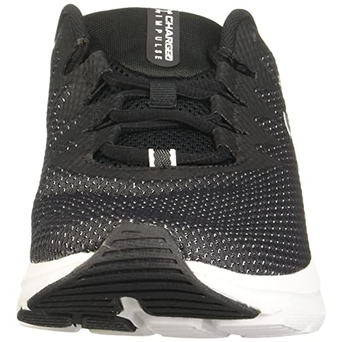 Under Armour Men's Charged Impulse 3 Running Shoe, (001) Black/Black/Metallic Silver, 13