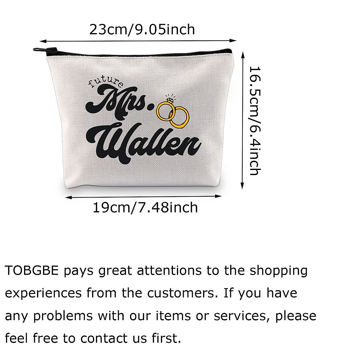 TOBGB Funny Gift Makeup Bag Country Music Lover Gift Music Lover Gift Album Makeup Bag (Future Bag)