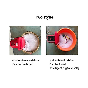 Dormitory Two-Way Washing Machine Portable Washing Machine Portable Mini Convenient Travelling Sock Washing Machine 220V 150W(One-way Red)