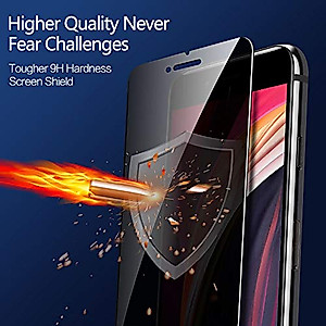 sorlnern Privacy Screen Protector for iPhone SE 3 2022/2 2020, iPhone 8/7/6s/6, Anti Spy Tempered Glass Film, with Easy-Installation Tool[4.7 inch]