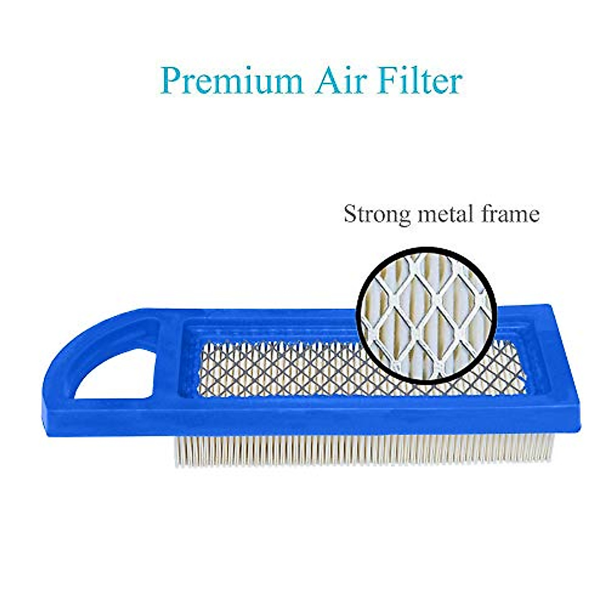 HOODELL 2 Pack 697153 Air Filter, Compatible with Briggs and Stratton 698083 795115, John Deere gy20573, Premium Lawn Mower Air Cleaner