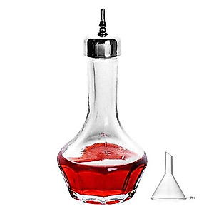 Bitters Bottle - 50ml Glass Dash Bottle with Stainless Steel Dasher Top, Professional Bar Tool for Making Cocktails - DSBT0001