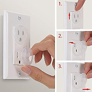 Onwon 30 Pieces Outlet Plug Covers Clear Child Proof Electrical Protector Safety Caps