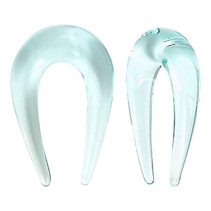 Stuppendux Clear Ear Glass Spiral Tapers Plugs Tunnels Expander Hanger Gauges Earrings Stretching Body Piercings Jewelry Gauges 0g 8mm