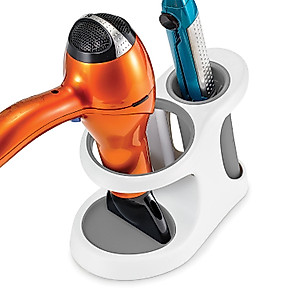 Polder White/Gray Style and Store Bathroom Accessory