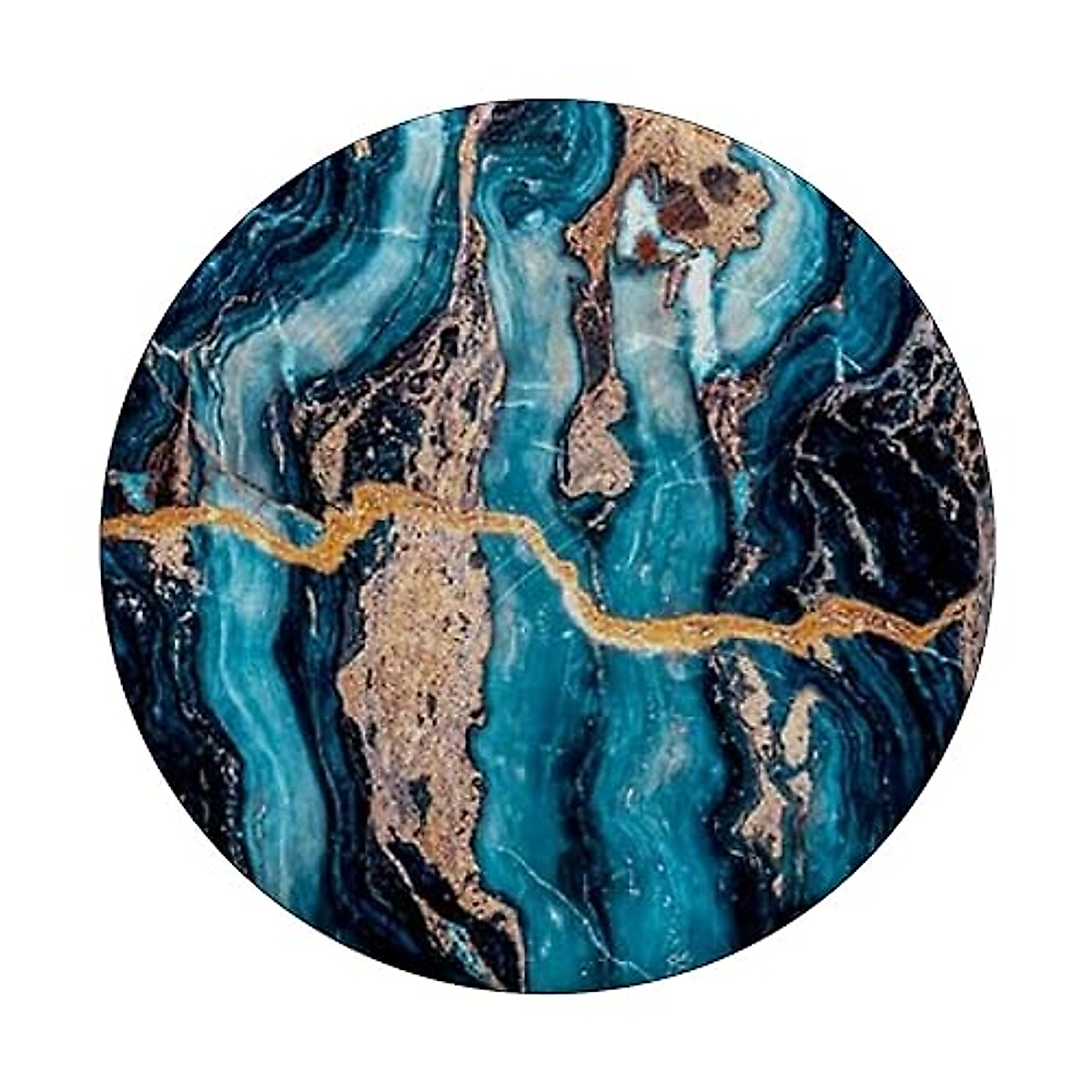 Blue Teal Turquoise Illustration Pattern Phone Popper PopSockets Standard PopGrip