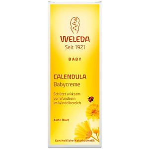 WELEDA Calendula Baby Cream - Protects Sensitive Baby Skin Against Soreness - The Ideal Care for The Diaper Area - Cares Gently & soothes Skin - Promotes Skin Regeneration - 75 ml