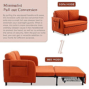 Deolme Convertible Sleeper Sofa Bed