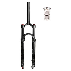 LvTu Mountain Bike 26 27.5 29 Inch Suspension Fork, Magnesium Alloy Air Forks, with Expander Plug, Accessories (Color : Straight Manual Lockout, Size : 27.5 inch)