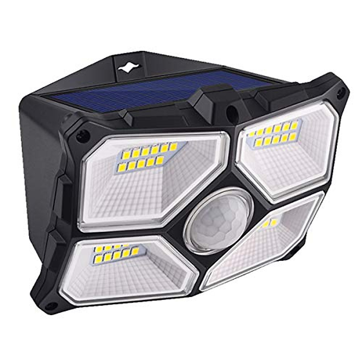 4 Sided 40Leds PIR Motion Sensor Sunlight Control Solar Energy Street Lamp Yard Path Home Garden Solar Power Induction Wall Light