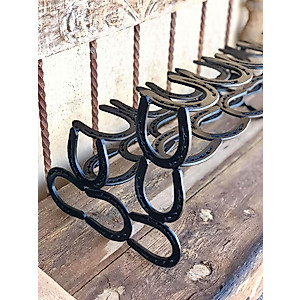 VOFMK Boot Rack, 6 Pairs of Boots, Horseshoe Decor, Horseshoe Art, Boot Holder, Shoe Organizer, Cowboy Boot Rack, Gift for her or him