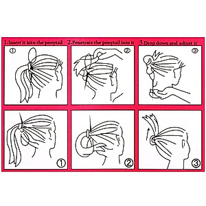 BONAMART ® 2 Pcs Hair Braid Ponytail Maker Styling Tool