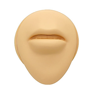 Gonryun Body Piercing Practice Kits, Mouth Soft Silicone Model, Suture Practice, Jewelry Display