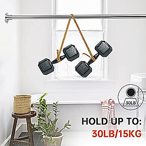 BRIOFOX Adhesive Shower Curtain Rod Holder | No Drilling | Invisible Wall Mount Holder | Transparent Rod Retainer, 2 Pack(Rod Not Included)