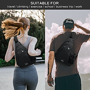 Kimlee OIWAS One Strap Backpack for Men Single Strap Backpack Sling Bag Crossbody Shoulder Daypack for Boys Women