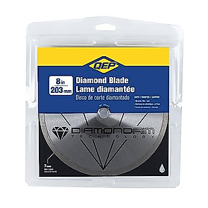 QEP 8" Continuous Rim Diamond Blade - For Wet Cutting of Ceramic Tile