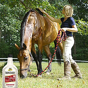 Absorbine ShowSheen Hair Polish & Detangler for Mane, Tail & Coat, Healthy Hair Growth & Radiant Shine, 32oz Refill Bottle