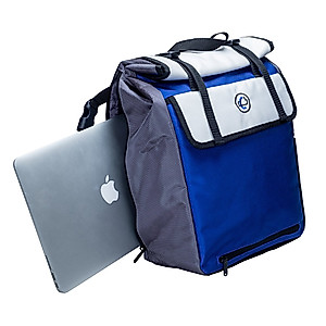 Case-It Laptop Backpack 2.0 with Hide-Away Binder Holder, Fits 13 Inch and Some 15 Inch Laptops, Black (BKP-202-BLK)
