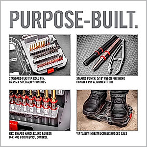 Real Avid Punch Set, Gunsmithing Tool Kit with Roll Pin Punch Set, Flat Tip Metal Punch Set, Brass Punch Set and Gunsmithing Tools: Pin Starter Tool, Finishing Non Marring Punch and Staking Punch Tool