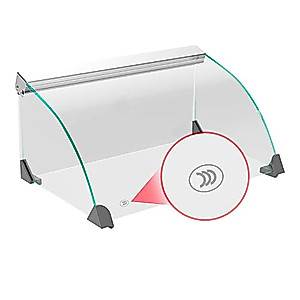 Leconchef Hot dog roller machine Commercial Grade Stainless Steel Electric 24 Hot Dog 7 Roller Grill Cooker Machine with Detachable Glass Cover、Dust cover and LED Lights, 1200-Watts