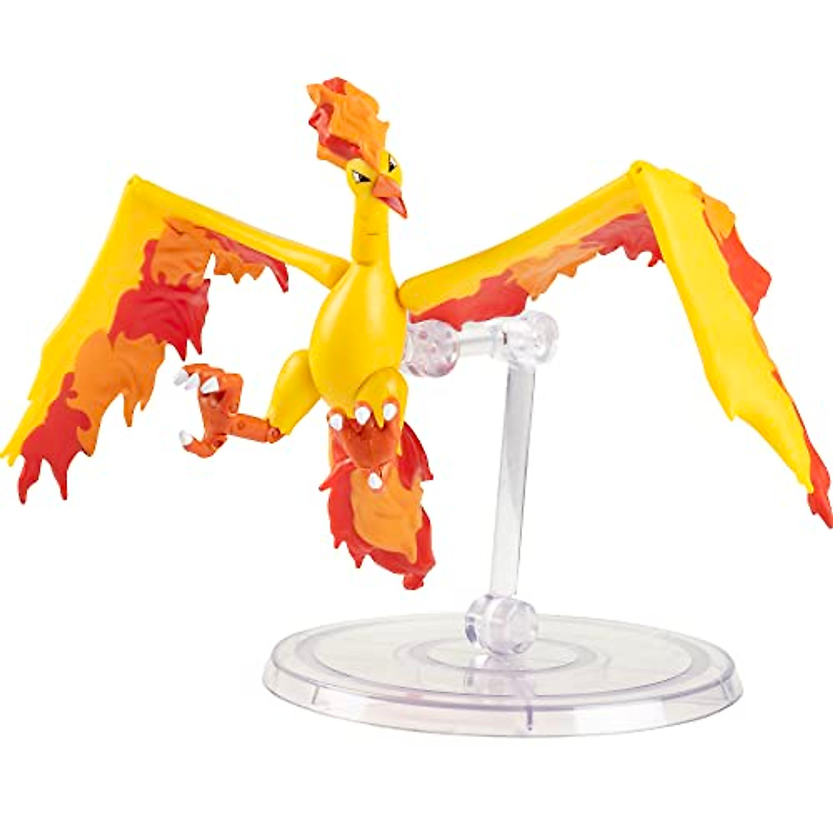 Pokémon 6" Moltres Articulated Battle Figure Toy with Display Stand - Officially Licensed - Collectible Pokemon Gift for Kids and Adults - Ages 8+