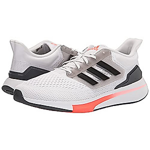 adidas Men's EQ21 Trail Running Shoe, White/Black/Grey, 10