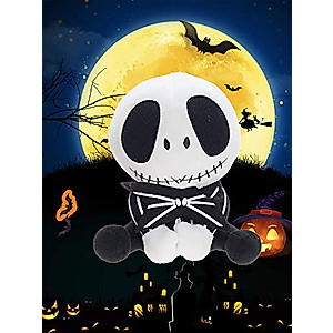 Nightmare Before Christmas Jack Skellington Plush Doll-Pumpkin King Plush Stuffed Lovely Baby Dolls (Sit Posture)
