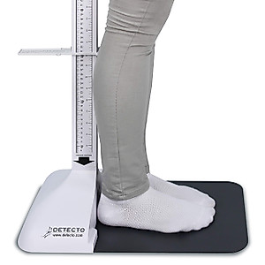 DETECTO PHR Portable Stadiometer Height Measuring Rod 4.5-81 Inch/11.5-205 cm, Accurate Scale Height Measuring Tool for Office Clinic Wall Adult Kids