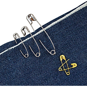 Singer 00205 Safety Pins Value Pack, Assorted Sizes, 225-Count
