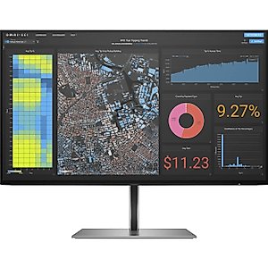 HP Z24f G3 23.8" Full HD LCD Monitor, 16:9 IPS, 1920 x 1080, Glossy Anti-Reflective, 5 ms, 300 Nit, HDMI - DisplayPort, USB Hub, Black Silver (Renewed)