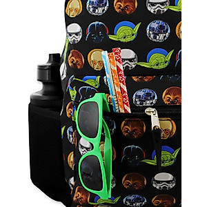 Star Wars Boy's Girl's Adult's 16 Inch School Backpack (One Size, Black)