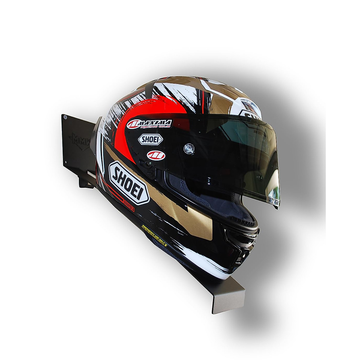 Mesa Metal Works Motorcycle Helmet Holder - Helmet Wall Mount - Helmet Rack - Helmet Display - Helmet Storage Rack - Made in USA