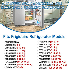 UPGRADED 242126602 Refrigerator Door Bin Shelf Replacement For Frigidaire Refrigerator Door Shelf Bin - Side Shelf Rack Parts AP6278233 PS12364199 4547407, FIT Bottom 2 Replacement Shelves