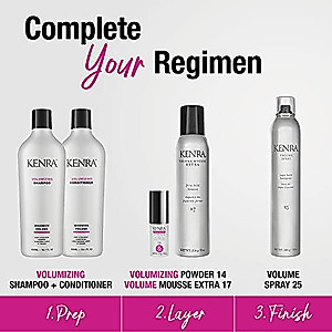 Kenra Volumizing Shampoo/Conditioner | Maximize Volume | Creates Body, Bounce & Fullness | Increases Volume By 30% | Extends Lift From Stylers By Up To 155% | Fine To Medium Hair | 10.1 fl. Oz (Set)