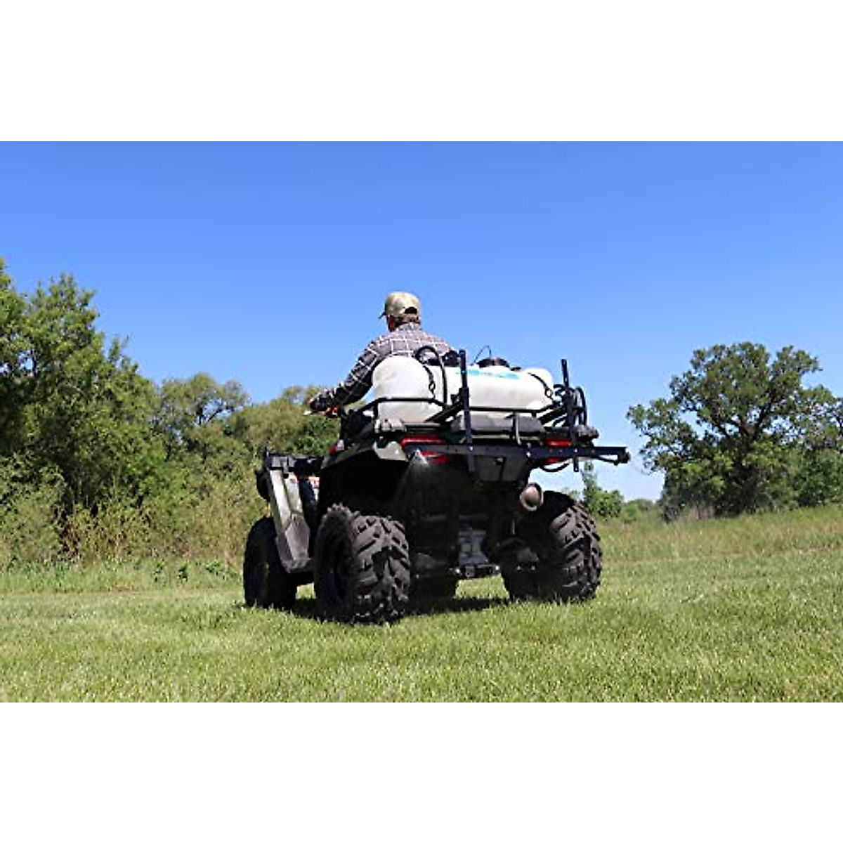 Master Manufacturing SAO-11-015A-MM 15 Gallon ATV Broadcast & Spot Sprayer-Everflo 2.2 GPM, White & Black