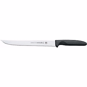 Mundial 8-Inch Slicing Serrated Edge Utility Knife, Black