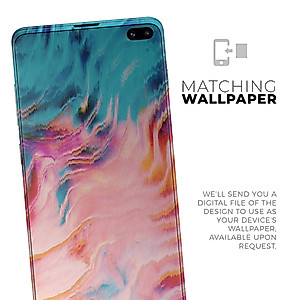 DesignSkinz Liquid Abstract Paint Remix V84 Protective Vinyl Decal Wrap Skin Cover Compatible with The Samsung Galaxy S20 (Screen Trim & Back Glass Skin)