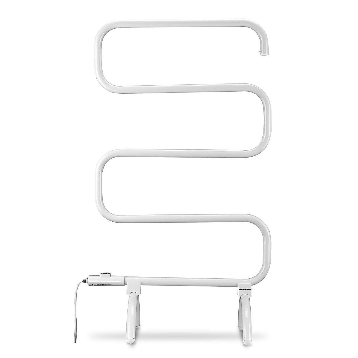 Homeleader Heated Towel Rack, 120W Fast Heating Towel Warmer, Perfect for Modern Bathroom Styles, White
