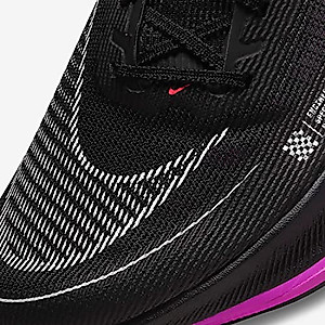 Nike Men's ZoomX Vaporfly Next 2 Running Shoes, Black/Flash Crimson, 13