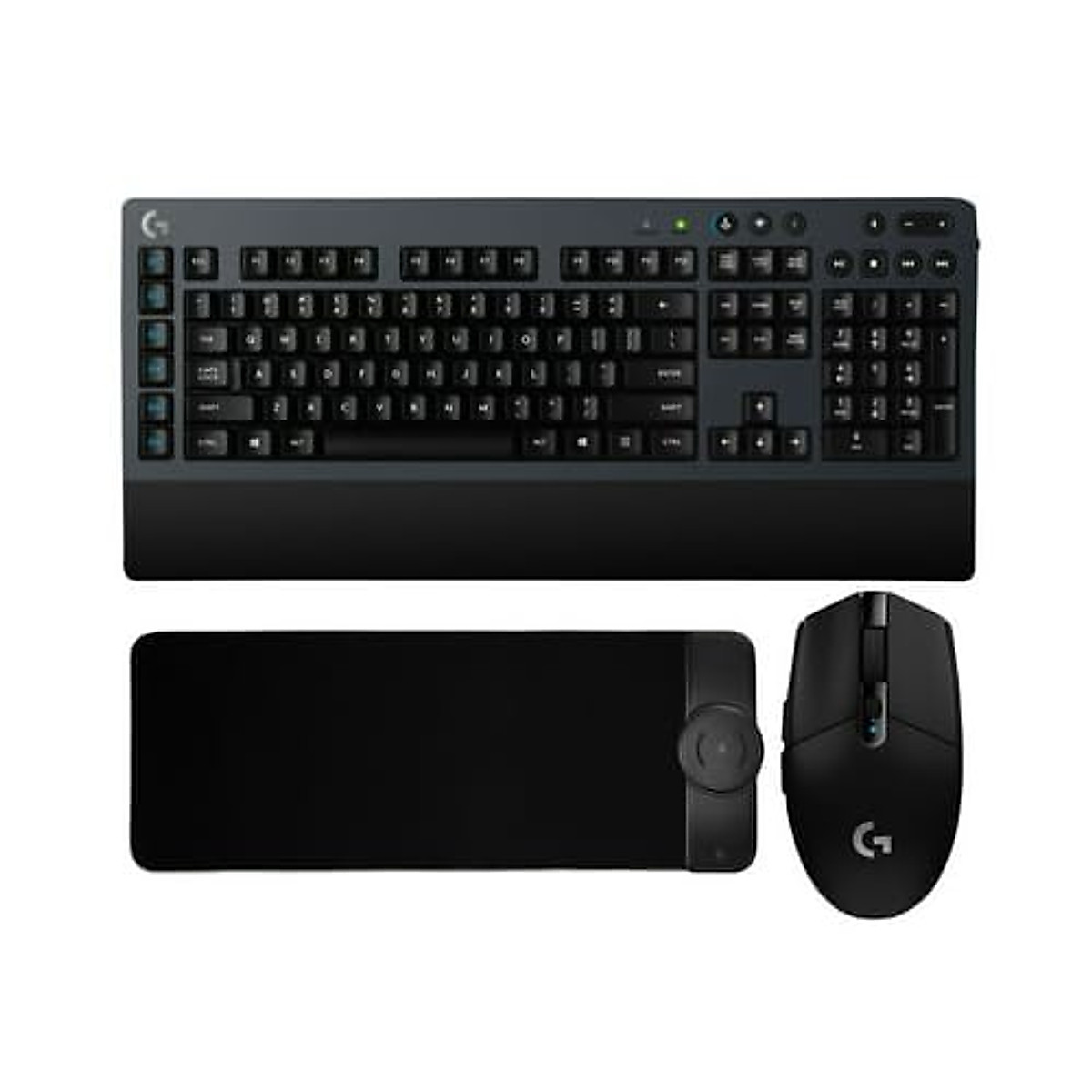 Logitech G613 Gaming Keyboard Bundle With Logitech G305 Wireless Gaming Mouse, and Mouse Pad with Wireless Charging (3 Items)