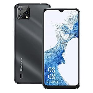 Blackview Unlocked Smartphones, A55 Phone, 6.5" HD+, 3 SIM Card Slots, 16GB ROM/SD 128GB Expandable , 4780mAh, 4G Dual SIM Cell Phones, Android 11 OS T-Mobile Phone