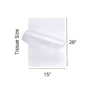 White Tissue Paper 15"x20" 960 Pack, for Gifts, Games, Birthdays, Easter, Mothers Day, Graduations, Gift Wrap, Crafts, DIY Paper Flowers and More…