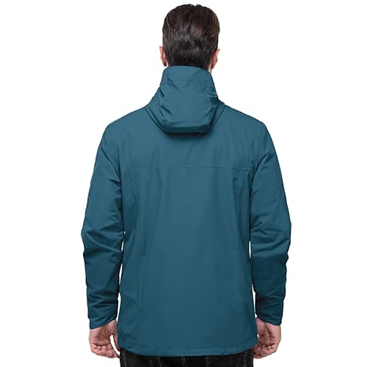 Outdoor Ventures Men's Packable Rain Jacket Waterproof Windbreaker Lightweight Raincoat with Hood