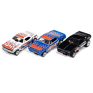 Auto World 4Gear Hot Wheels - Don The Snake Prudhomme/Snake II 1972 Plymouth Cuda Funny Car (White with Flames) HO Scale Slot Car