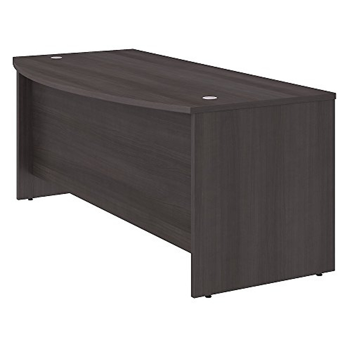 Bush Business Furniture Studio C 72W x 36D Bow Front Desk in Storm Gray