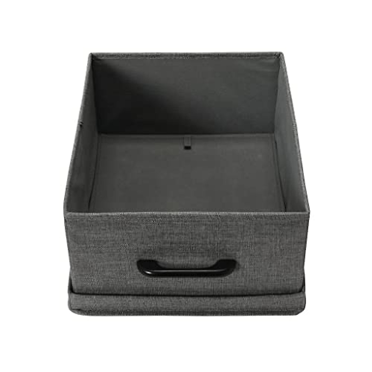 Household Essentials Stacking Storage Boxes with Laminate Top, Set of 2, Ashwood