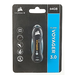 Corsair CMFVY3A-64GB 64 GB USB 3.0 Flash Voyager Flash Drive, Black