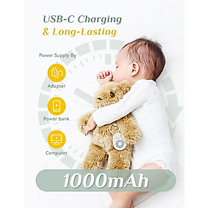 FOXFINE White Noise Machine, Portable Sound Machine with 30 Soothing Sounds, Travel Sound Machine for Sleep with Timer Child Lock, Noise Canceling for Home Office Privacy, Ideal for Baby Kids Adults
