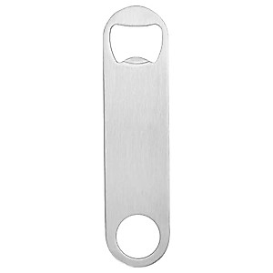 12-Pack Stainless Steel Flat Bottle Opener Bulk Set for Bartender, Bar Supplies for Restaurant, Kitchen, Heavy Duty Blank Bottle Openers for Wedding Gifts, Party Supplies (4.8x1.2 in)