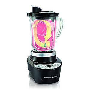 Hamilton Beach Smoothie Smart Blender with 5 Speeds & 40 oz Glass Jar, Black (56206)
